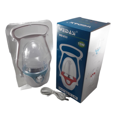 چراغ اضطراری فانوسی WD-833 شارژی ویداسی | WEIDASI - فروشگاه اینترنتی پاورالکترا