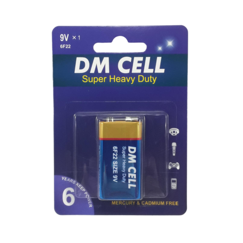 باتری کتابی 9 ولت DM CELL کارتی - فروشگاه اینترنتی پاورالکترا